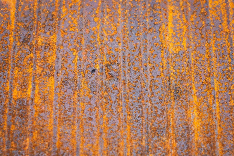 Orange Rust Corrosion Sheet Metal. Old Textured Piece of Iron for ...