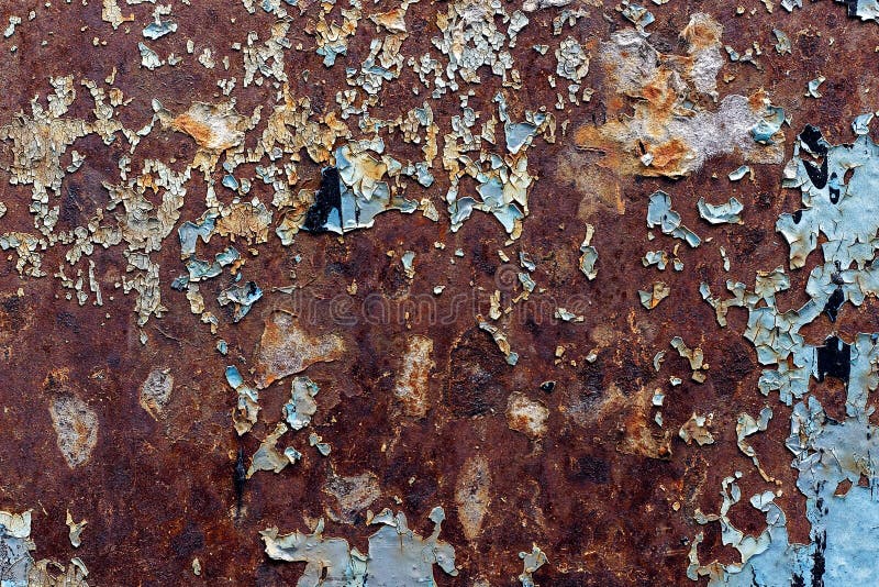 Old Rusty Surface with Traces of Peeling Paint. Stock Photo - Image of ...