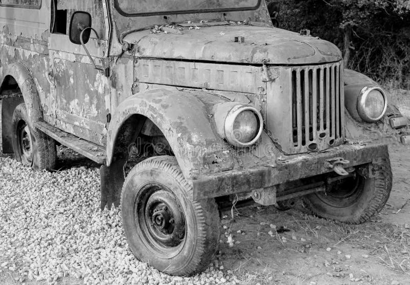 Old and Rusty SUV Abandoned Stock Photo - Image of dumped, historic ...