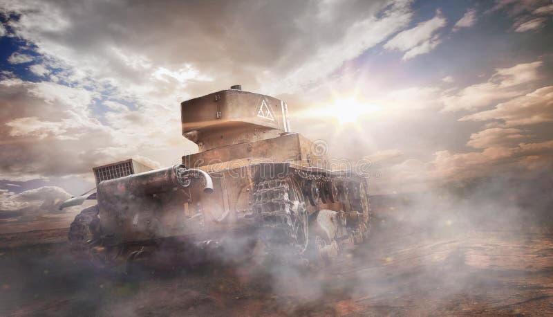 Old rusty tank stock photo. Image of troops, elder, cannon - 57326672