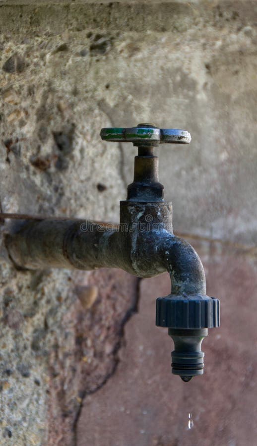 Old rusty tap stock image. Image of outside, pipes, water - 98100513