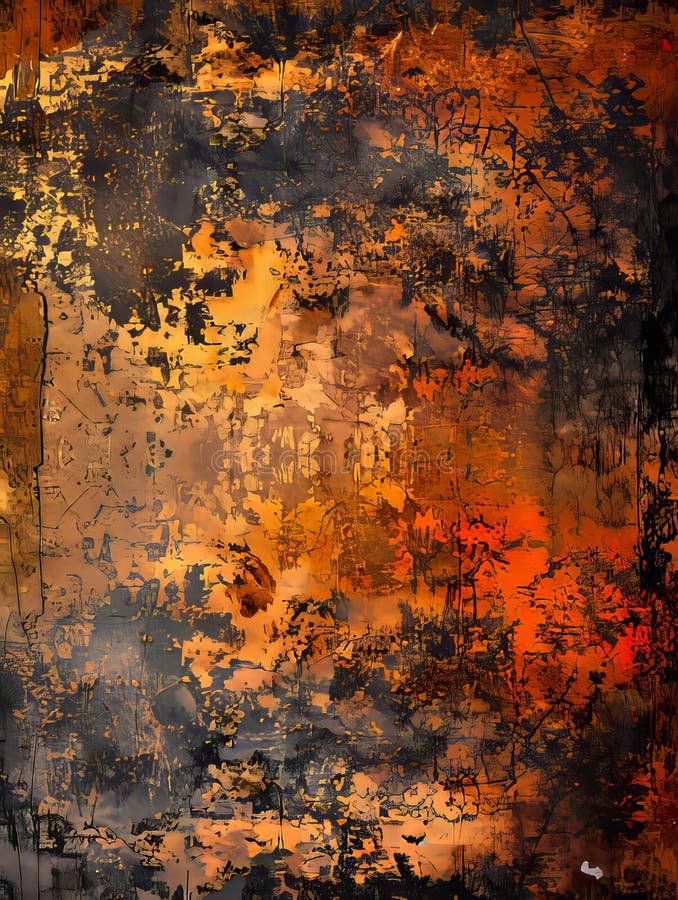 An Old Rusty Texture with Black and Brown Colors Stock Photo - Image of ...