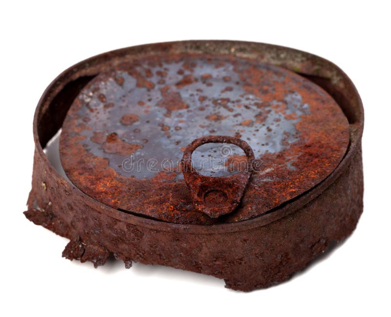 Frame of old rusty tin can stock photo. Image of close - 44948360