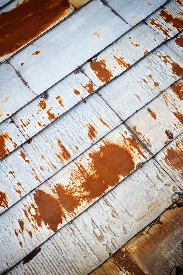 Old rusty tin roof stock image. Image of corrugated, galvanized - 66938231