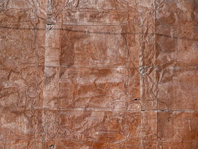 Old Rusty Tin Sheet Wall Texture. Stock Image - Image of background ...