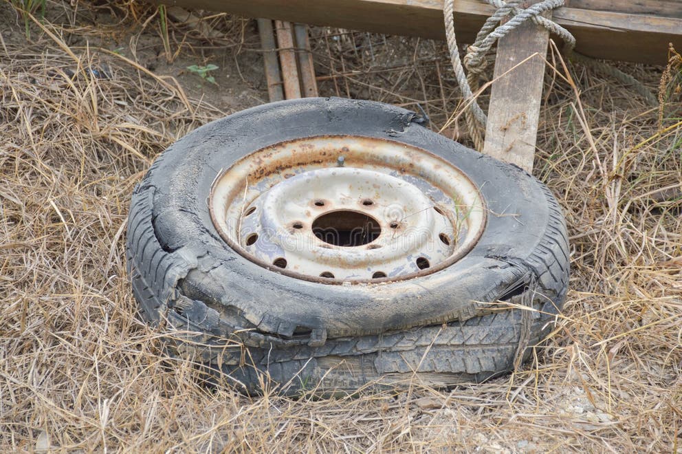 Old rusty tire stock photo. Image of wheel, rusty, tire - 66278548