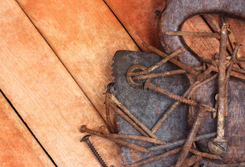 Old Rusty Tools in Black and White Stock Image - Image of improvement ...