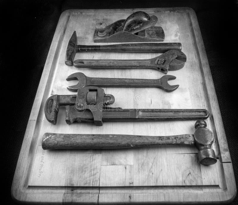Old Rusty Tools stock image. Image of craftsman, hammer - 44372943