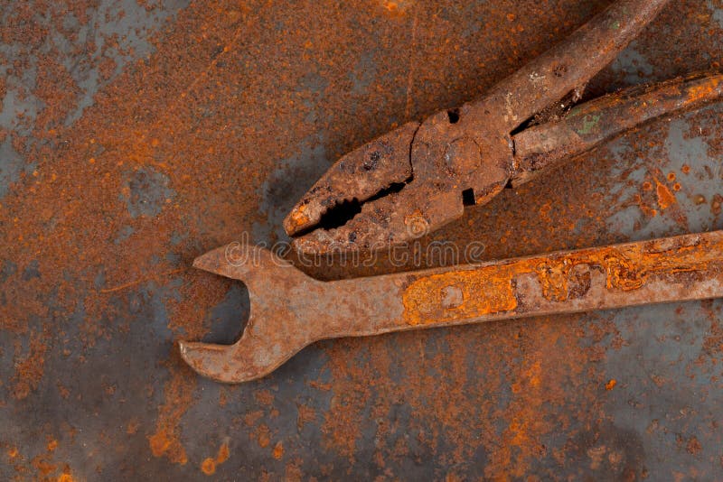 Old rusty tools stock image. Image of iron, locksmith - 91128899