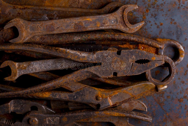 Old rusty tools stock image. Image of industry, repair - 93240045