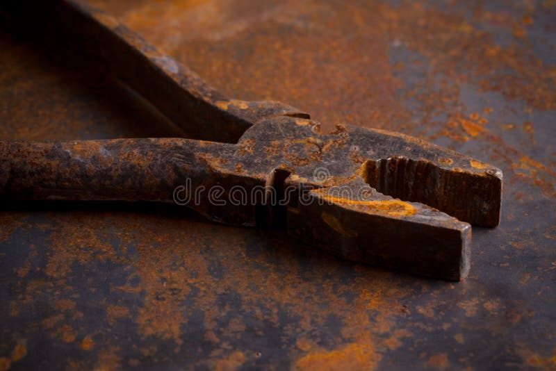 Old rusty tools stock image. Image of retro, metallic - 95349731