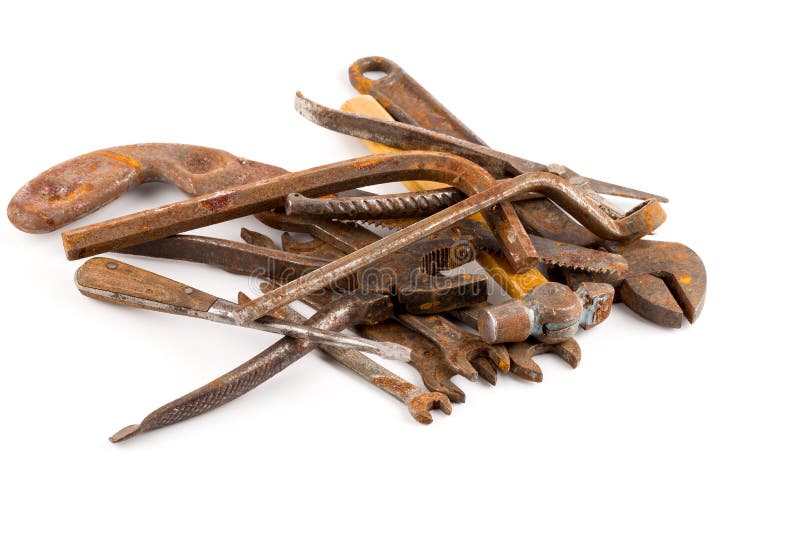 Old rusty tools stock photo. Image of business, brown - 90245126