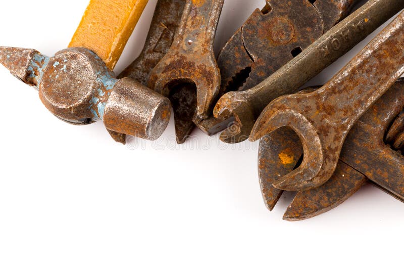 Old rusty tools stock photo. Image of person, locksmith - 107465426