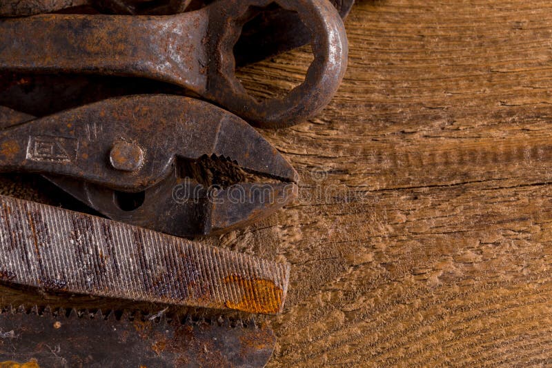 Old rusty tools stock image. Image of instrument, dirty - 96635079