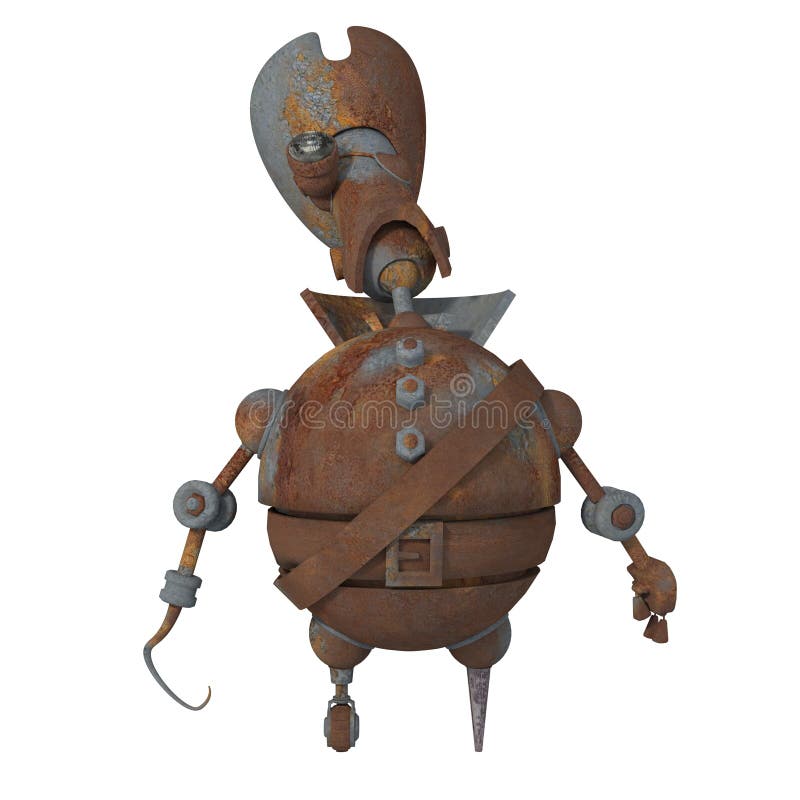 Old Rusty Toon Robot Stock Illustrations – 6 Old Rusty Toon Robot Stock ...