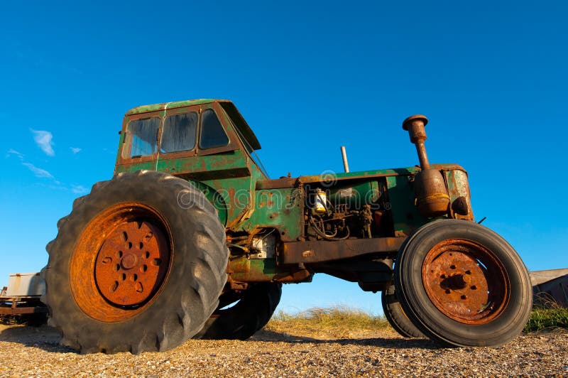 Old Rusty Tractor stock image. Image of maintain, dusty - 11403645