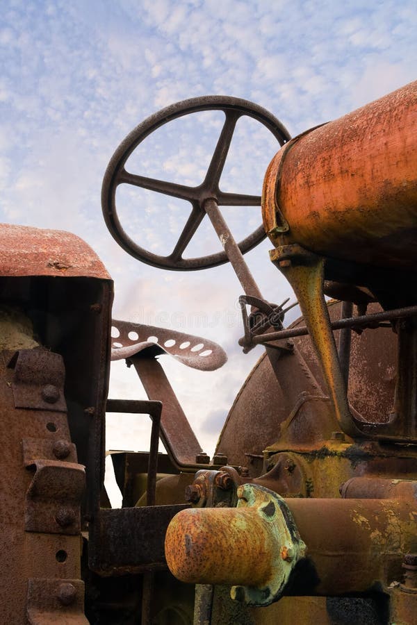 Old Rusty Tractor stock photo. Image of rusted, rust, farmer - 6475060