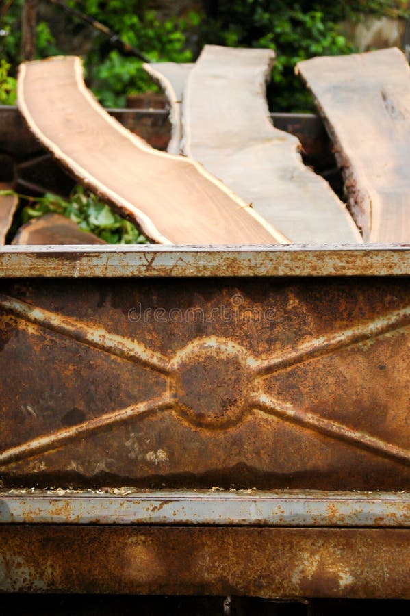 Old rusty trailer close up stock photo. Image of farm - 106836186