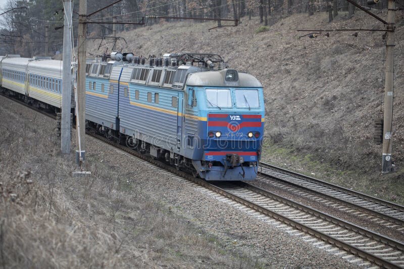 Old Rusty Train of Soviet Production on Flights Editorial Stock Photo ...