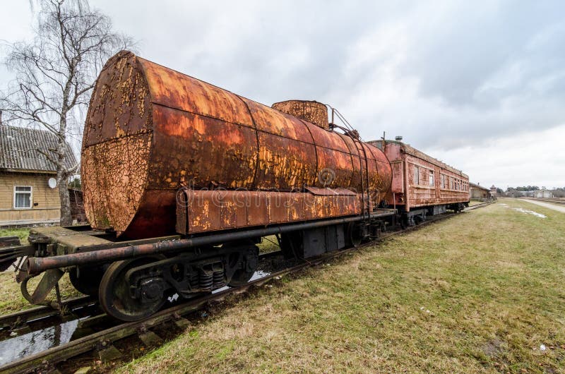 Old rusty train stock image. Image of winter, transport - 56652445