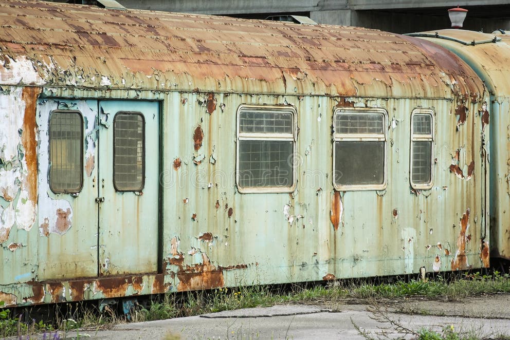 Old rusty train wagon stock image. Image of rust, mechanic - 45192345