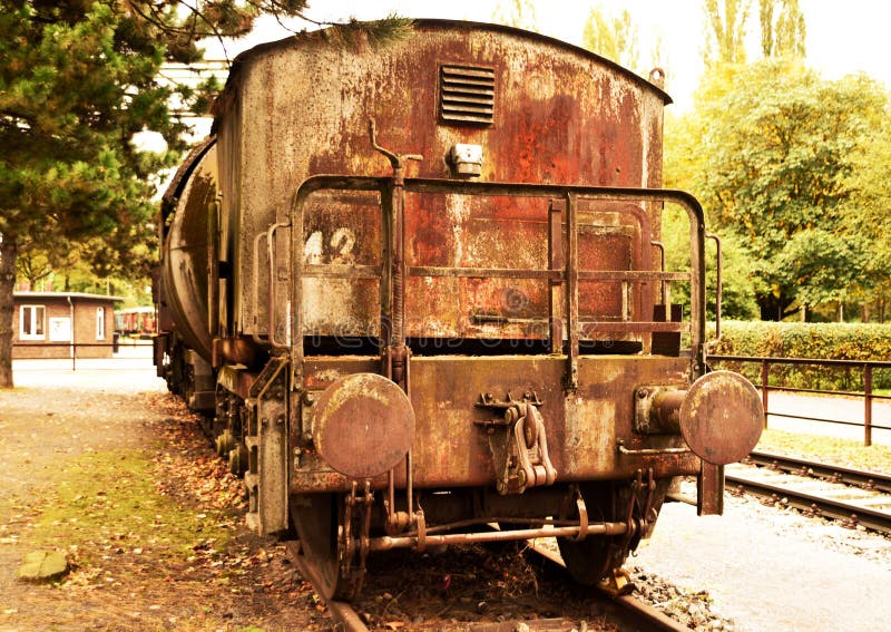 Old, rusty train stock image. Image of track, transportation - 69923699