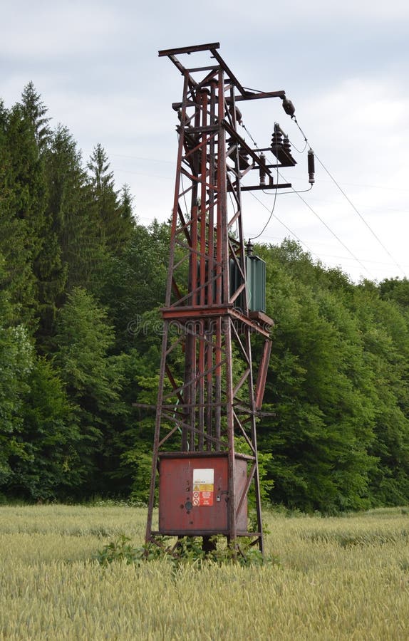 Old rusty transformer stock image. Image of background - 42242217