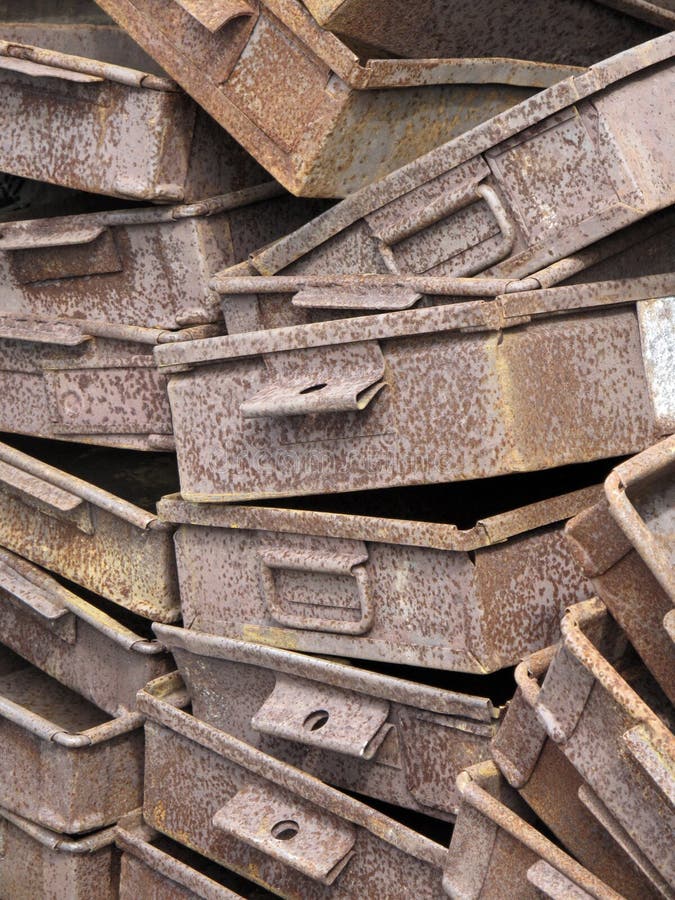 Old Rusty Trays stock image. Image of grunge, canisters - 59391301