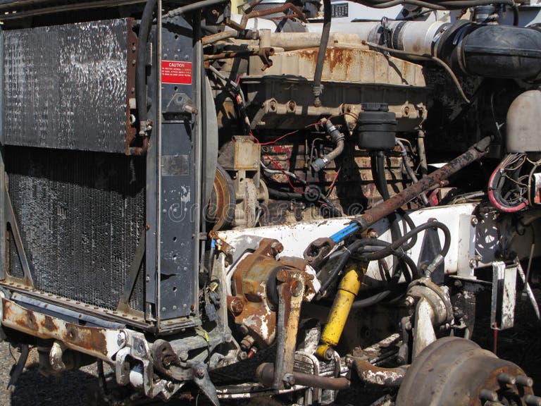 Old Rusty Truck Engine stock photo. Image of gasoline - 78961694