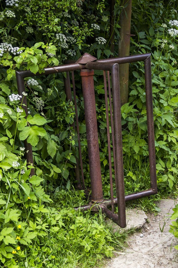 Old rusty turnstile stock photo. Image of metal, objects - 80813712