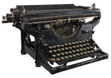 Old rusty typewriter stock image. Image of mechanic, fashioned - 7996087