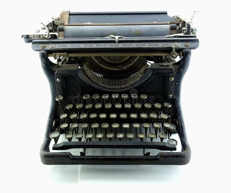 Rusty old typewriter stock image. Image of 1940s, ideal - 62607917