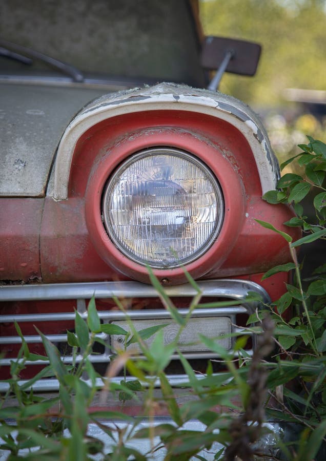 Old Rusty Vehicle in a Junkyard Stock Photo - Image of machine, junk ...