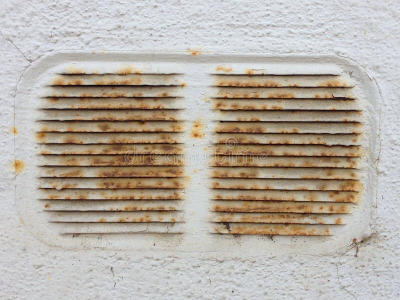 Old Rusty Ventilation Shaft Stock Image - Image of panel, texture: 79406143