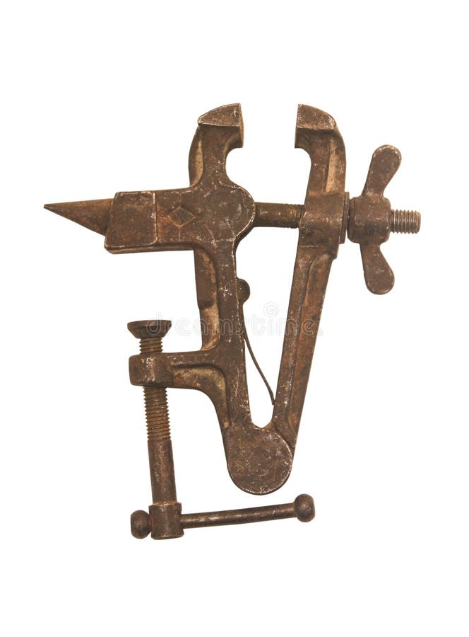 Old rusty vice stock image. Image of hardware, industry - 110139833
