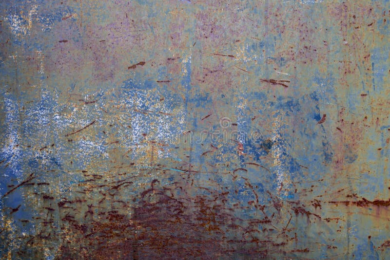 Old rusted wall stock photo. Image of blue, rusty, grunge - 191833082