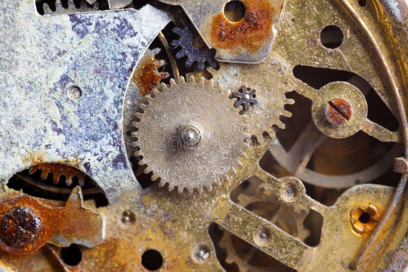 Old rusty watch stock image. Image of messy, gears, macro - 30648185