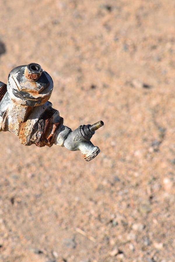 Old rusty water spigot stock image. Image of remaining - 206078077