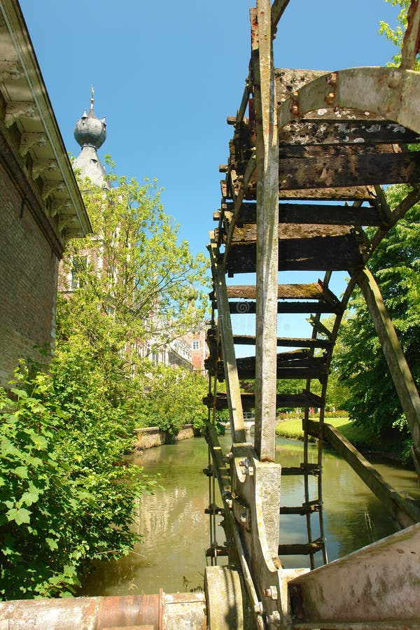 Old wooden water mill stock photo. Image of turbine, rural - 27823360