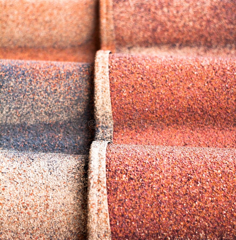 Old Rusty Wavy Metal Roofing Slate Stock Photo - Image of material ...
