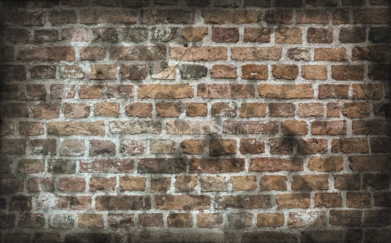 Old Rusty Weathered Brick Wall with a Copy Space Stock Photo - Image of ...