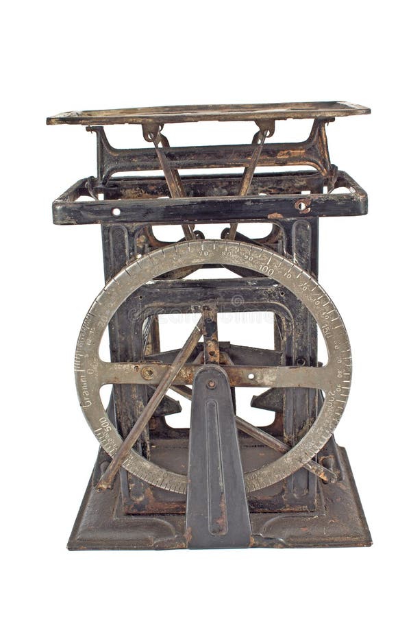 Old rusty weighing scale stock photo. Image of vintage - 32884116