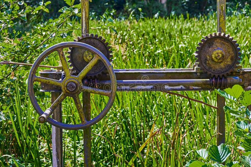 Old Rusty Weir of a Water Mill Stock Photo - Image of environmentalism ...