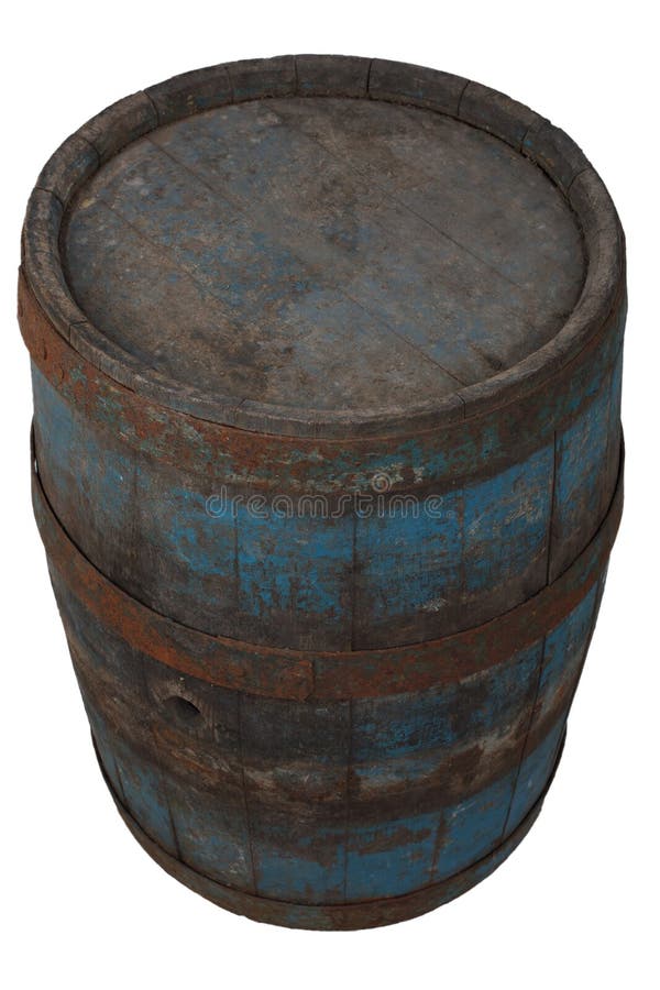 Old rusty wooden barrel stock image. Image of rusty - 122451117