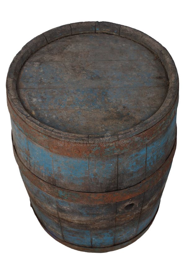 Old rusty wooden barrel stock image. Image of antique - 135754927