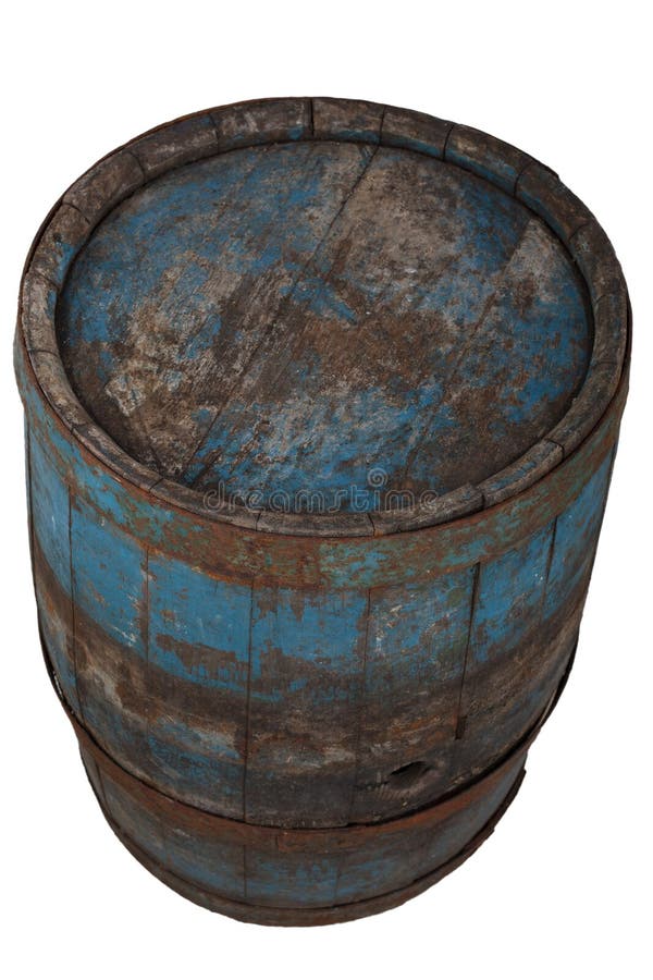 Old rusty wooden barrel stock image. Image of wood, barrel - 135755625