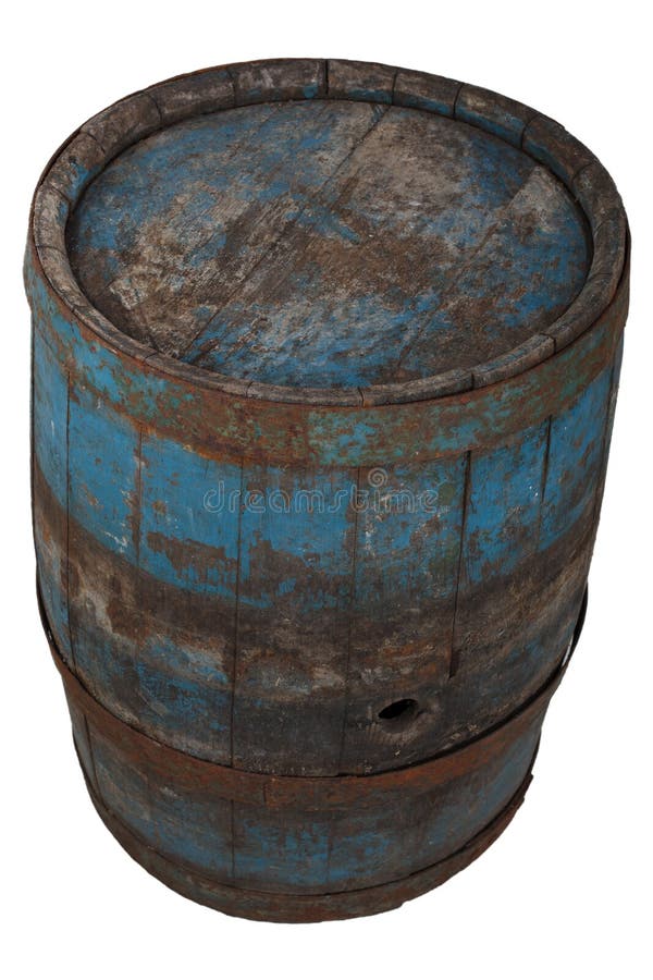 Old rusty wooden barrel stock photo. Image of winery - 135755868