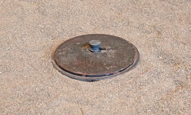 Old Rusty World War II Anti-tank Mine Stock Photo - Image of ground ...