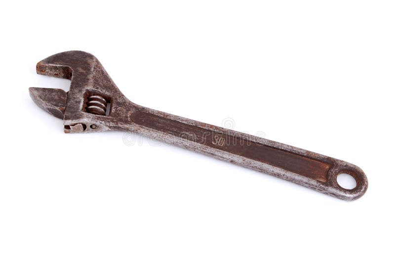 Old Rusty Wrench Royalty Free Stock Images - Image: 17524059
