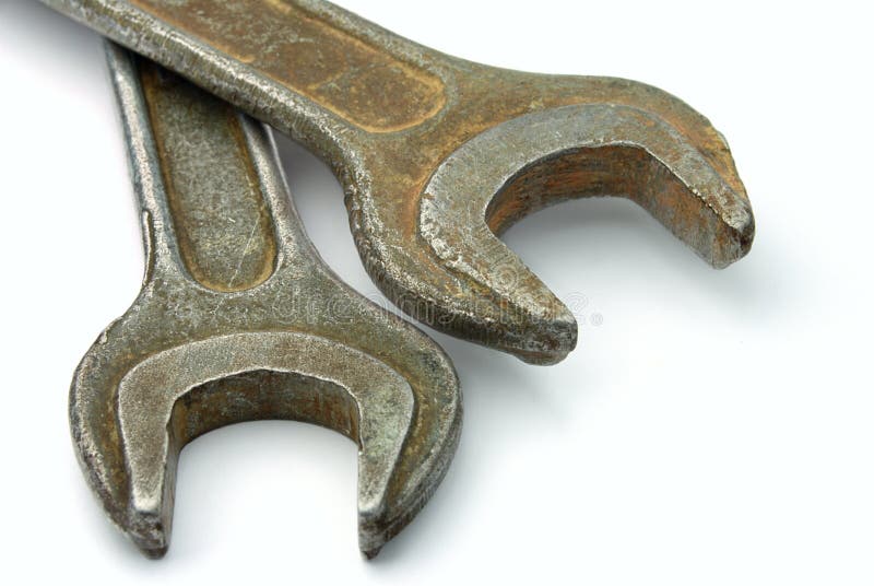 Old rusty wrench stock image. Image of closeup, steel - 21486621